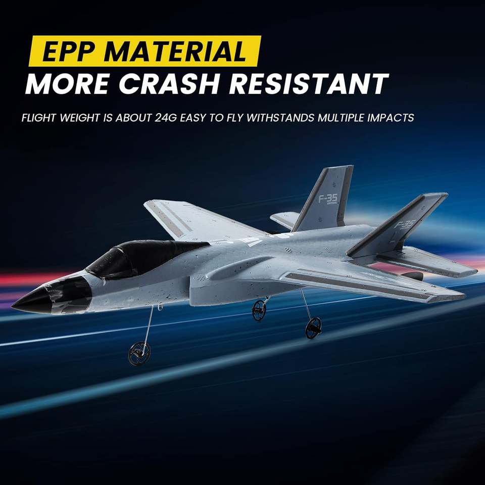 RC Plane, F-35 RC Airplane Ready to Fly, 2 Channel 2.4Ghz Remote ...