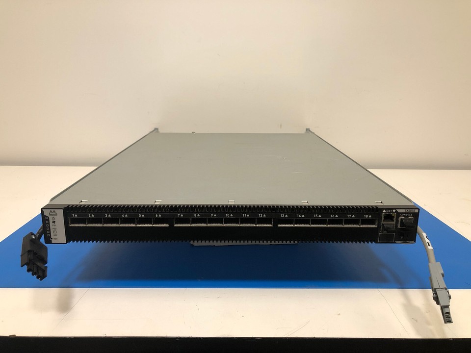 Mellanox SX6018 18-QSFP+Ports VIP InfiniBand Switch w/Ears P/N: 100-886 ...