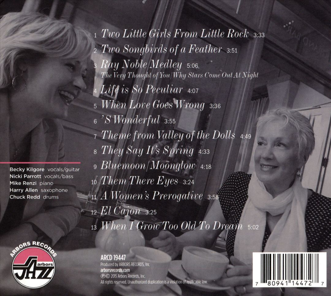 BECKY KILGORE/REBECCA KILGORE/NICKI PARROTT - TWO SONGBIRDS OF A ...