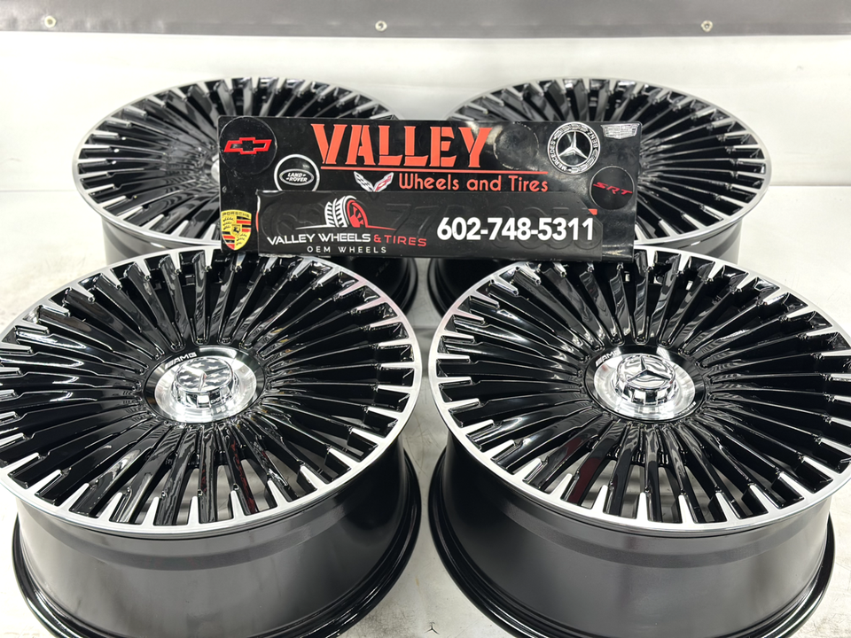 21"x9 MAYBACH AMG Rims Wheels Mercedes Benz S550 GLS450 GLE350 E350 ...