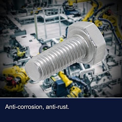 M8 x 20mm Hex Head Bolts Screws Grade 6.8 Stainless Steel Fasteners ...