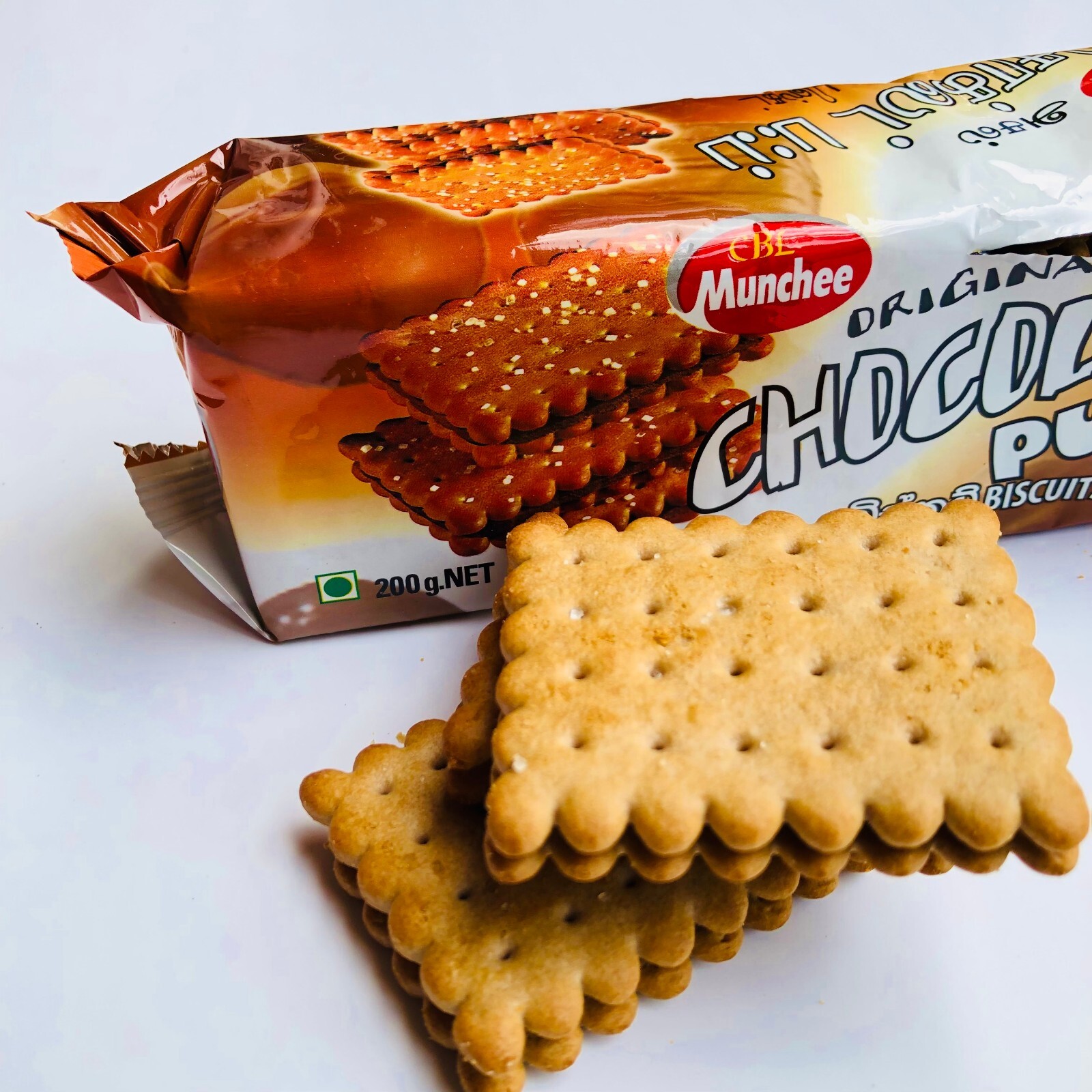 Munchee Chocolate Puff Tea Biscuits Cookie 200g Srilanka 100% Original ...