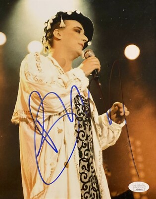 Boy George Signed Autographed Culture Club 8x10 Photo JSA Pop Icon | eBay
