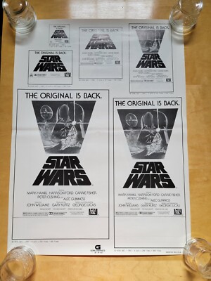 Vintage 1982 Star Wars Rerelease Ad Slick Poster | eBay
