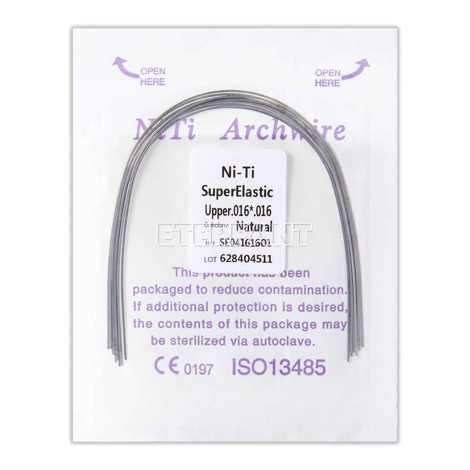 ETERFANT Dental Ortho Arch Wires NIti Rectangular Natural/Mini Bracket ...