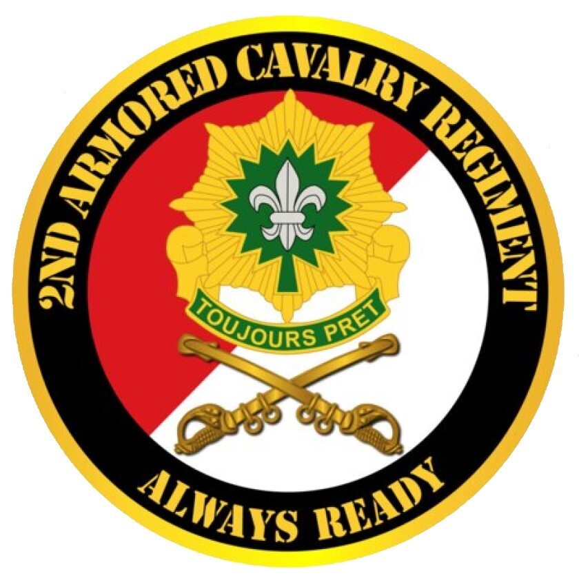 US Army 2D Armored Cavalry Regiment Self-adhesive Vinyl Decal | eBay