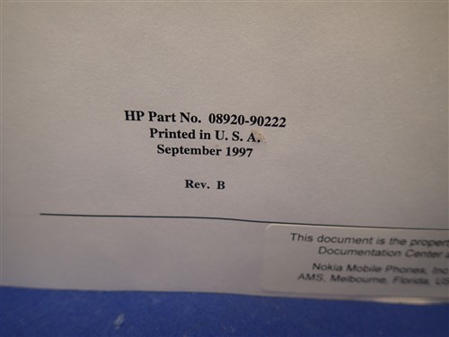 HP 8920B COMMUNICATIONS TEST SET PROGRAMMER'S GUIDE | eBay