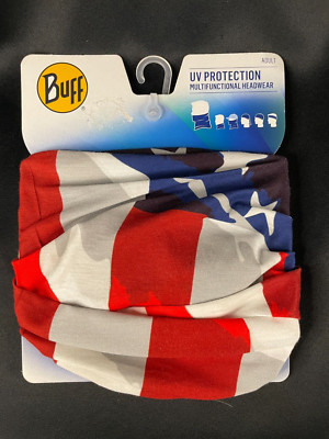 BUFF CoolNet UV+ Face Guard Multifunctional American Flag Neck Gaiter ...