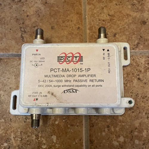 PCT Multimedia Drop Amplifier PCT-MA-1015-1P Passive Return | eBay