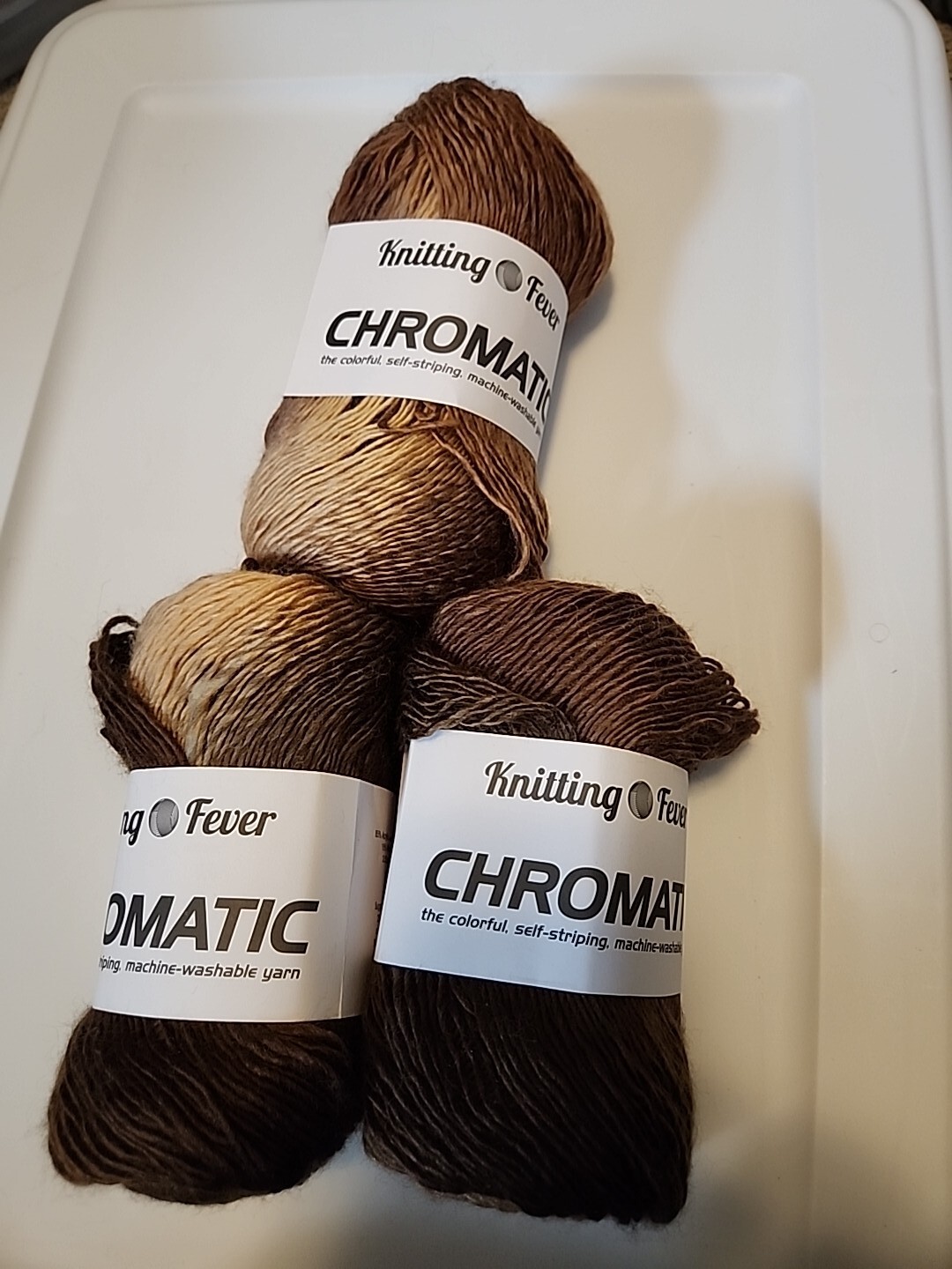 Knitting Fever Chromatic Yarn Wool Blend 1004 3 Skein Lot (B-8) | eBay