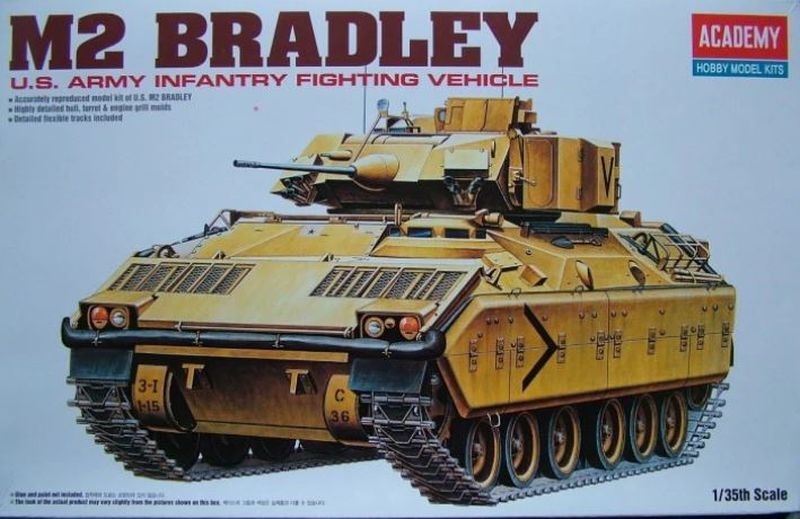 M2 Bradley Ifv Tank 1:3 5 Plastic Model Kit Academy | eBay