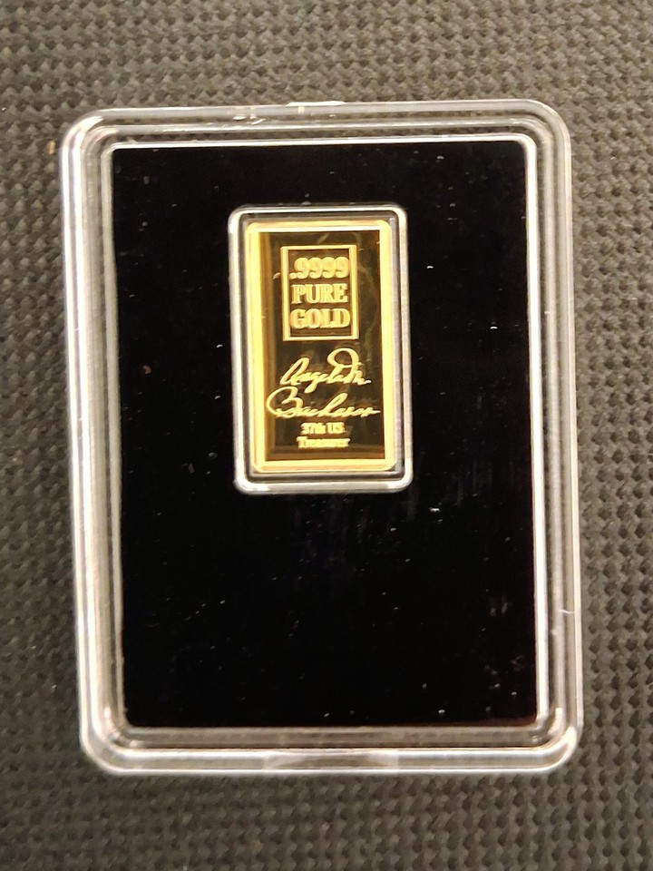 1776-2026 Minuteman Gold Bar .9999 Pure Bicentennial Commemorative Fine ...
