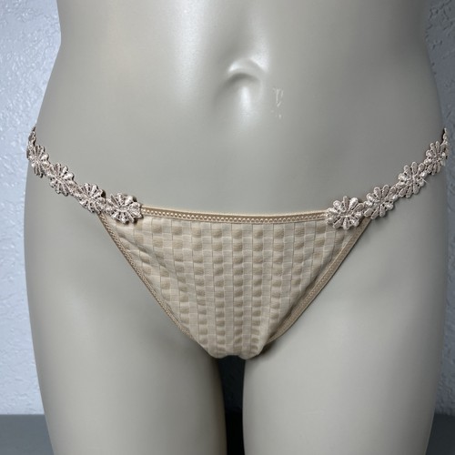 Marie Jo 0600413 Avero String Thong Panty UK EL Floral Band Beige | eBay