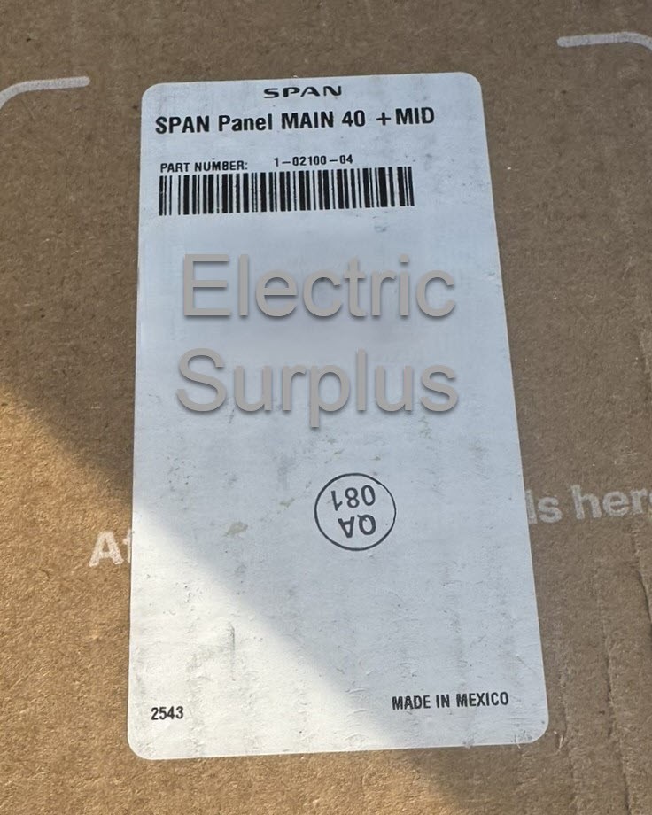 Span Panel MAIN 40 + MID | eBay