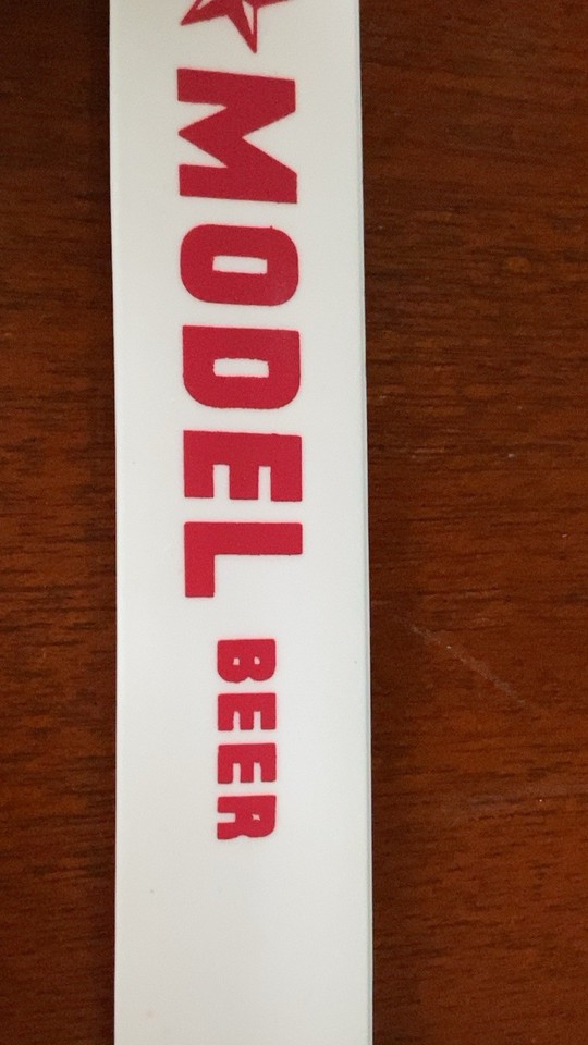 BEER FOAM SCRAPER VINTAGE RARE STAR MODEL BREWERY ADVERTISEMENT WHITE ...