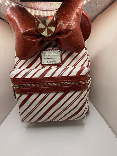 Disney Parks Loungefly Candy Cane Peppermint Christmas Holiday Mini ...