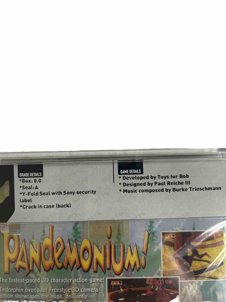 Pandemonium (Sony PlayStation 1, 1997) Factory Sealed-WATA Grade 8.0 A ...
