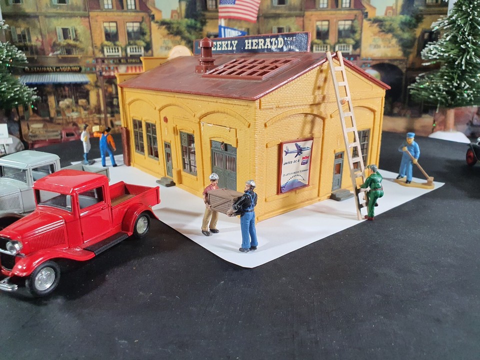 HO Scale Building Printing Station, Warehouse, Factory Substation ...