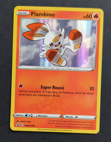 Carte Pokemon Flambino PROMO SWSH002 - NEUF FR | eBay
