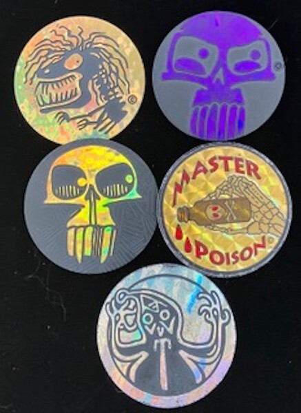 Vintage Pog Slammers #s 3, 4, 7, 8. Circa 1990’s. Collection of five | eBay