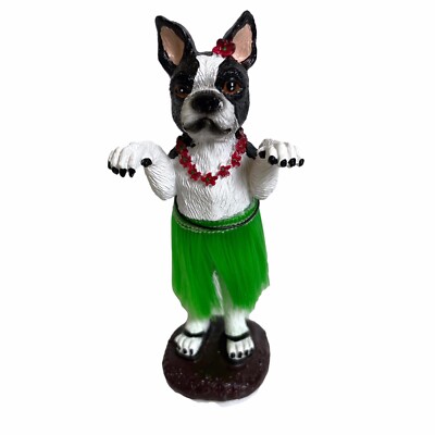 Dashboard Hula Dog Boston Terrier Car Bobblehead Figurine 4.5 Inches | eBay