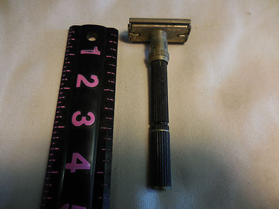 02 Gillette Adjustable Black Beauty Safety Razor | eBay