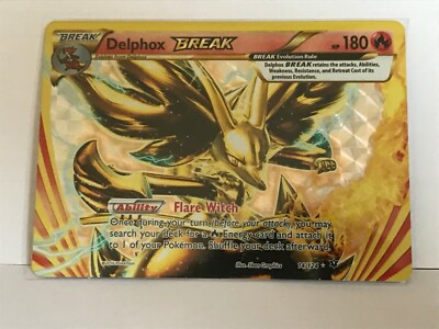 Delphox BREAK ULTRA RARE 14/124 Pokemon XY Fates Collide NM HOLO | eBay