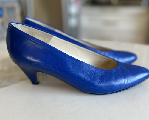 Vintage Evan-Picone Blue Heels | eBay