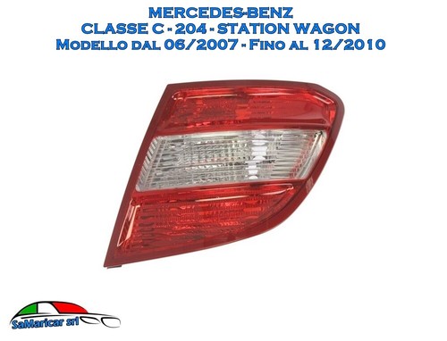 Phare Arrière Droite Blanc/Rouge Pour Mercedes Classe C S204 Sw 2007 ...