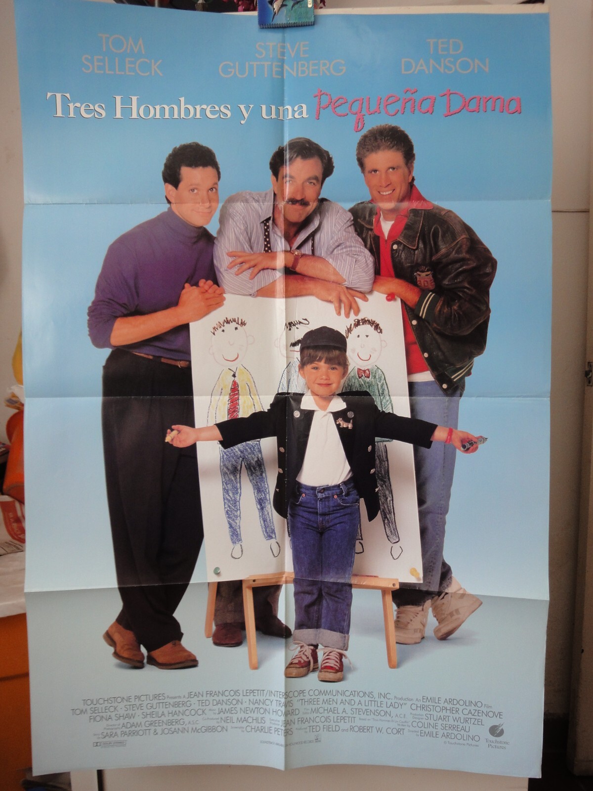 Spani Poster Three Men And A Little Lady Ted Danson Tom Selleck Steve ...