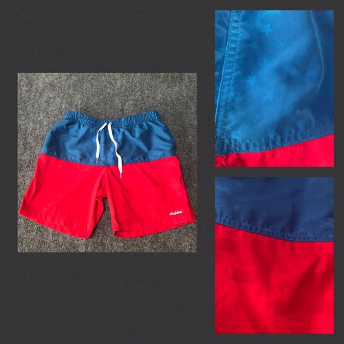 Chubbies Swim Trunks Shorts L Men Color Changing Flag USA Patriotic No ...