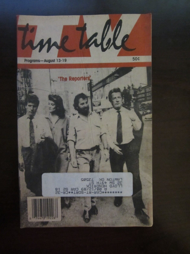 TV Guide Time Table Regional Magazine August 1988 The Reporters | eBay