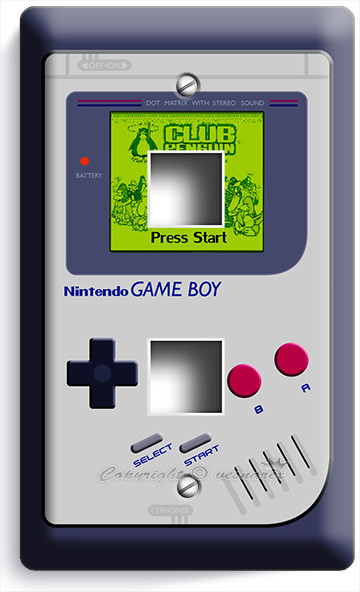 VIDEO GAME BOY CONSOLE CLASSIC NINTENDO LIGHT SWITCH PLATE OUTLET ROOM ...