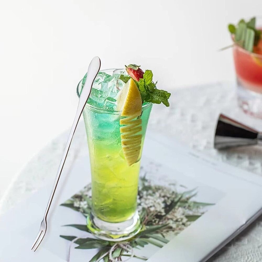 5Pcs 304 Stainless Steel Pickle Fork 8 Inches Cocktail Fork for Bar ...