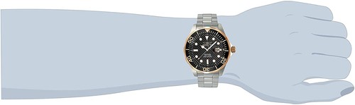 Men's Pro Diver Sport Quartz Black Dial Stainless Steel Invicta Watch ...