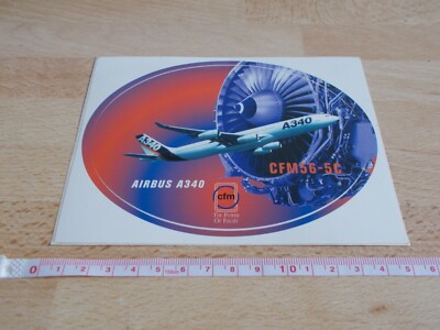 Sticker Cfm - CFM56-5C - Airbus A340 | eBay