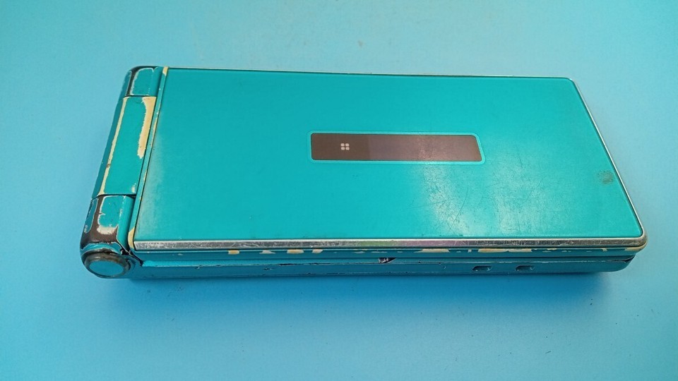 SHARP AQUOS KEITAI DOCOMO SH-06G Blue Android Flip Phone Unlocked From ...