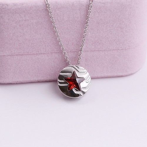 Marvel Avengers Winter Soldier Necklace 925 Sterling Silver Pendant ...