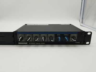 SHURE SCM262 Microphone Stereo Audio Mixer w/ Rack Mount, Tested – USED ...