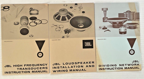 Vintage JBL Loudspeaker Installation High Frequency Wiring Manual Lot ...