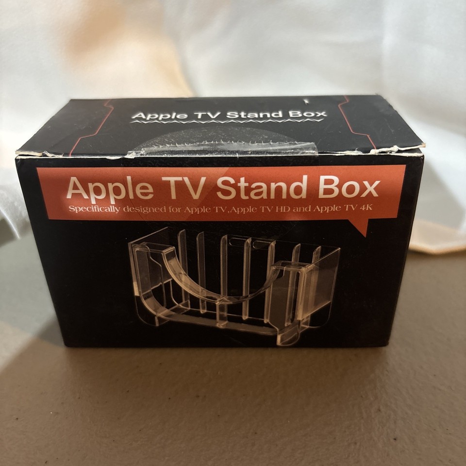 New Apple TV Stand Box (Clear) For Apple TV/Apple TV HD Apple TV Sealed ...