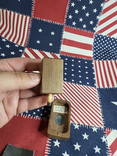 VINTAGE A M COINER JET SLATE TYPE FRICTION TURKEY CALL POT CALL HEN ...