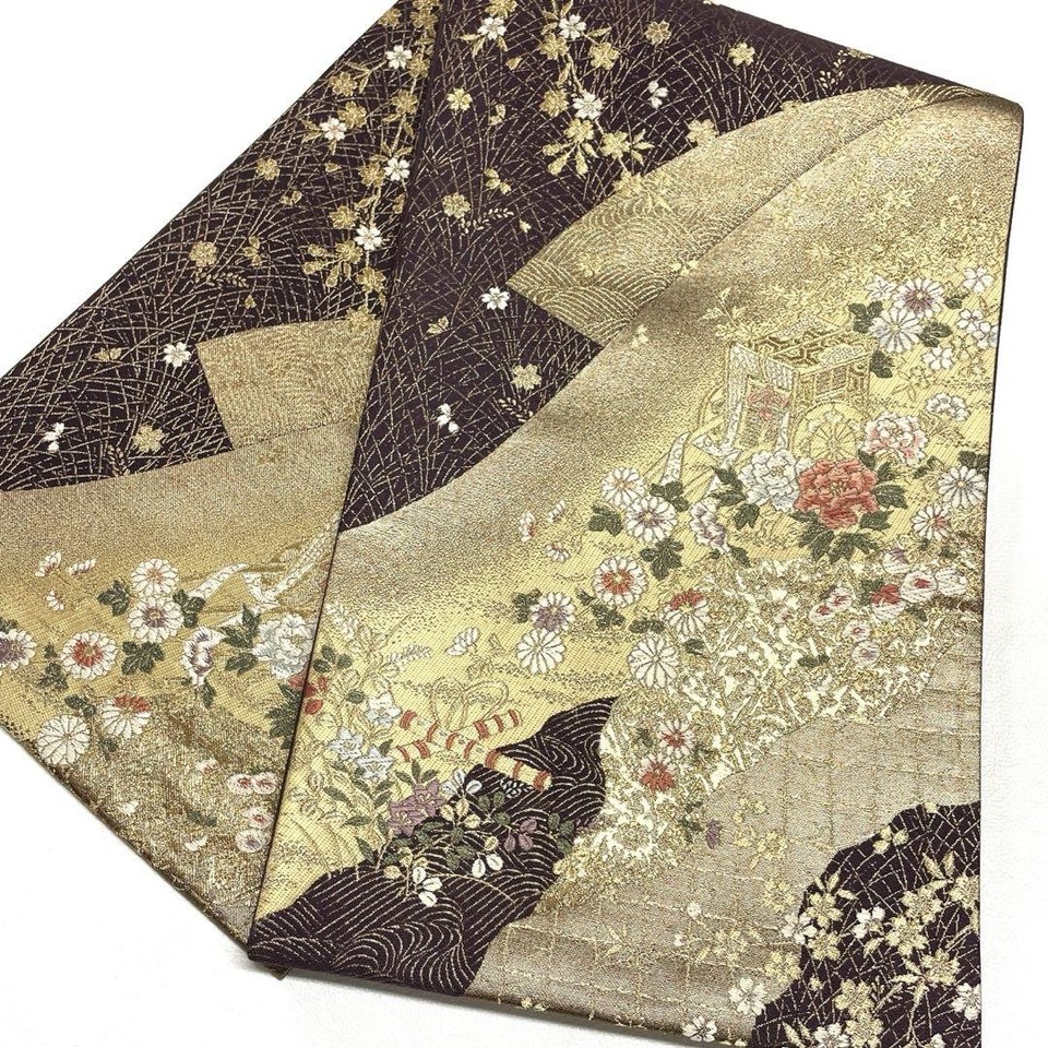 V1 Made in Yamato, high-quality pure silk, Karaori, 6-tone bag obi | eBay