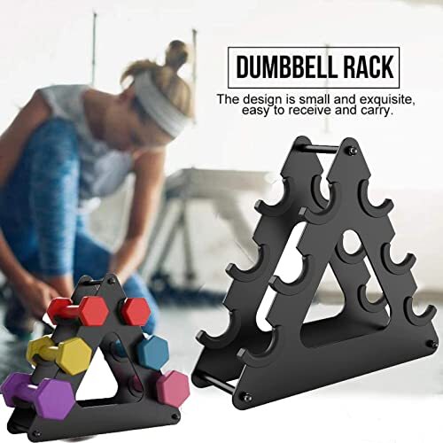 Dumbbell Rack Stand only 3 Tier Dumbbell Bracket Free Weight Stand ...