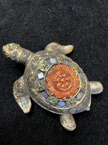 Resin Fortune Turtle Decor Feng Shui Statue Good Luck Charm Wealth ...