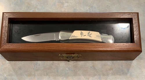 BUCK 500 DUKE MALLARD SCRIM SCENE KNIFE NEVER USED IN BOX BRT2 | eBay