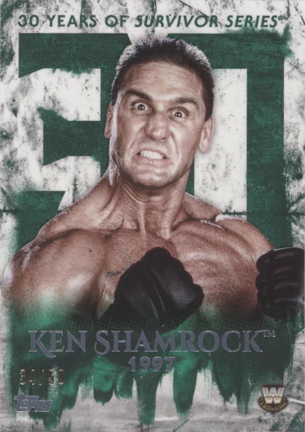 2018 Topps WWE Undisputed - 30 Years of Survivor Series Ken Shamrock # ...