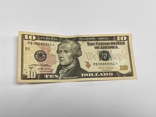 10 Dollar Bill Star Note, Series 2017 A, Condition - Very Good | eBay