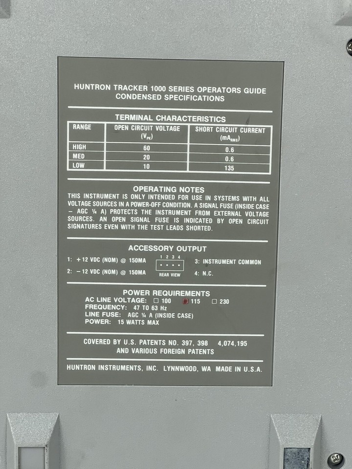 Huntron 1000 Tracker Component Tester Circuit Analyzer | eBay