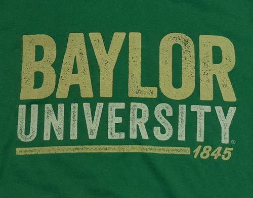 t-shirt small Baylor University bears waco texas big 12 18.5 inches pit ...